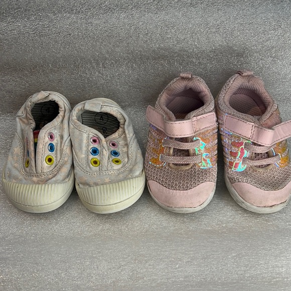 Shoes | Two Pairs Of Little Girl Shoes Size 2 | Poshmark